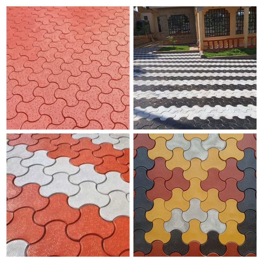 The 3D Trihex Coloured Cabro Paving Block -Coloured Cabros in Kenya