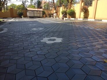 60mm Hexagon 3D Coloured Cabro Blocks - QUALITY CONCRETE PRODUCTS